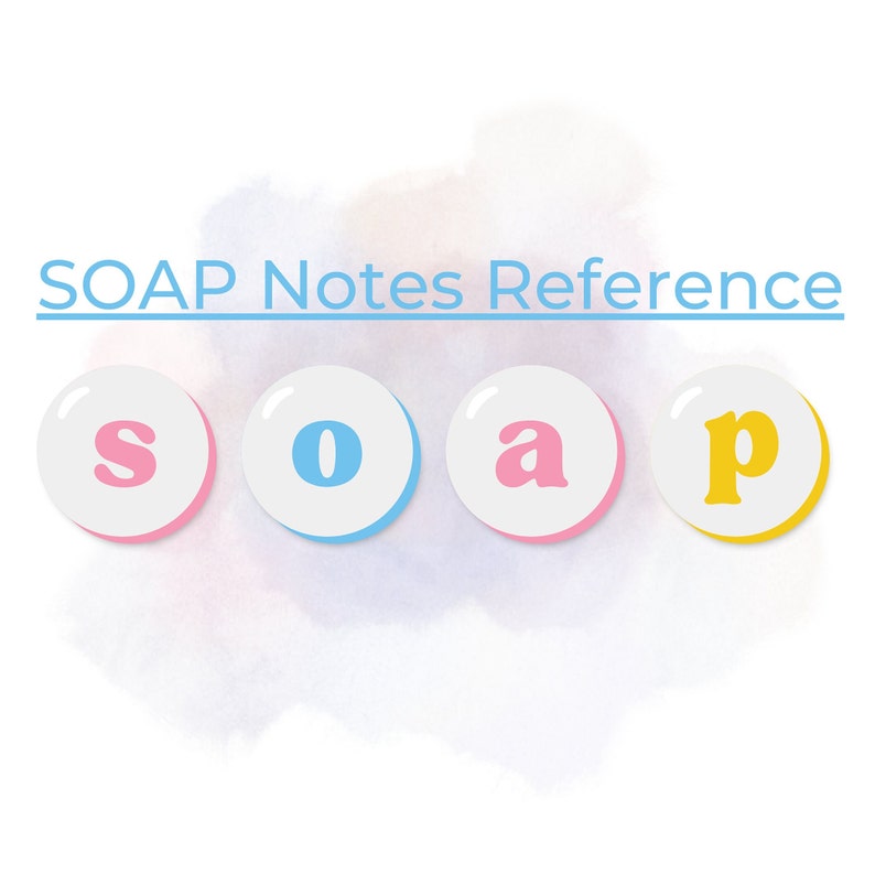 SLT SOAP Notes Reference Sheet - Etsy
