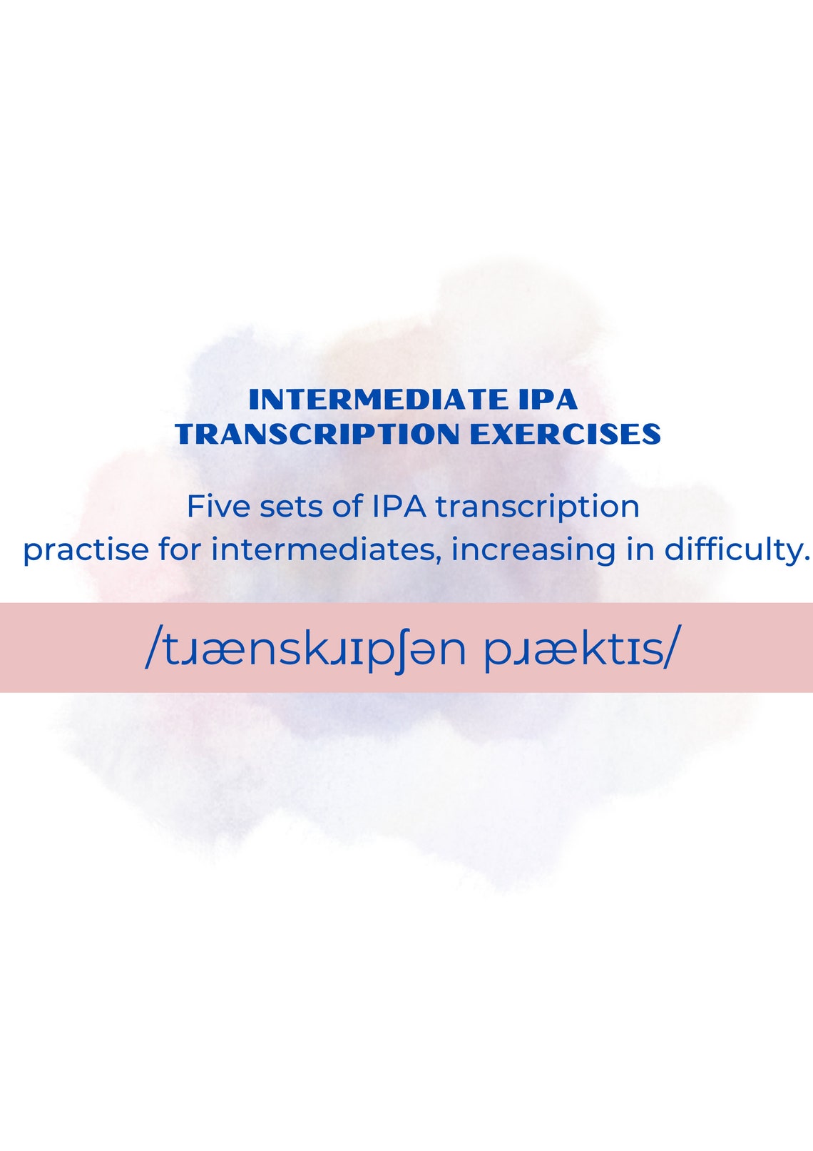 SLT/SLP IPA Intermediate Transcription Practise Levels 6-10 - Etsy
