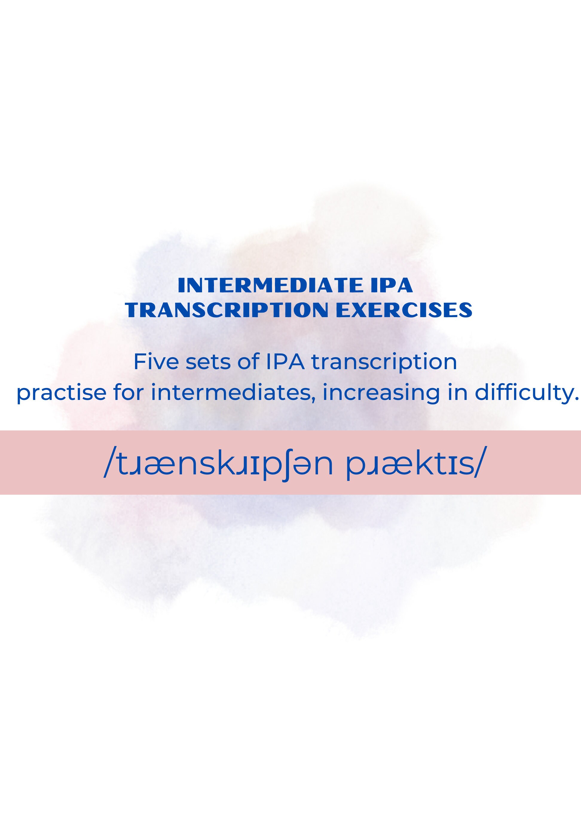 SLT/SLP IPA Intermediate Transcription Practise Levels 6-10 - Etsy