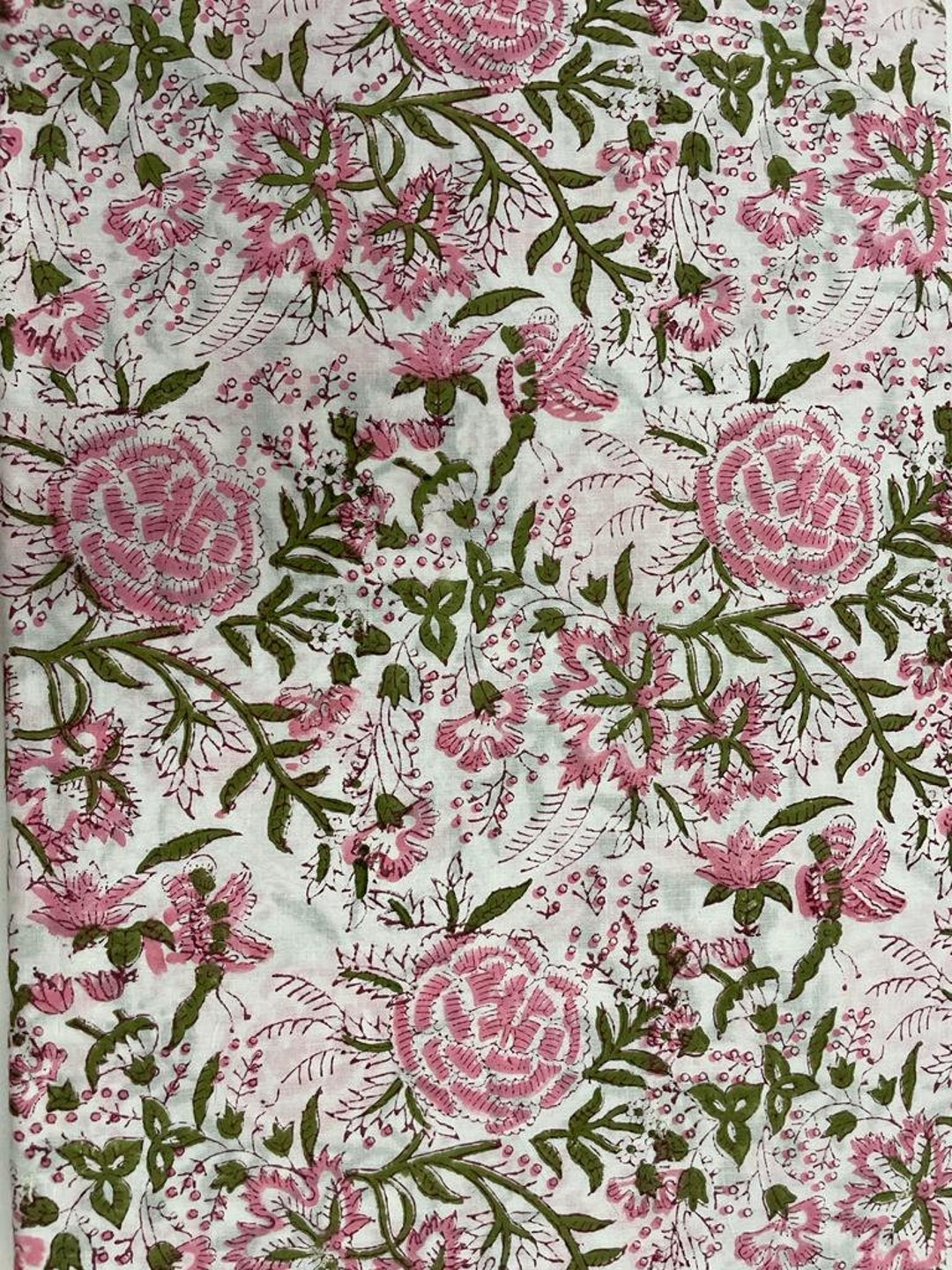 Block Printed Fabric Hand Block Print Printed Cotton Fabric - Etsy