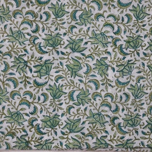 Indian Red Print Block Running Fabric Dress Making Printed Sanganeri ...