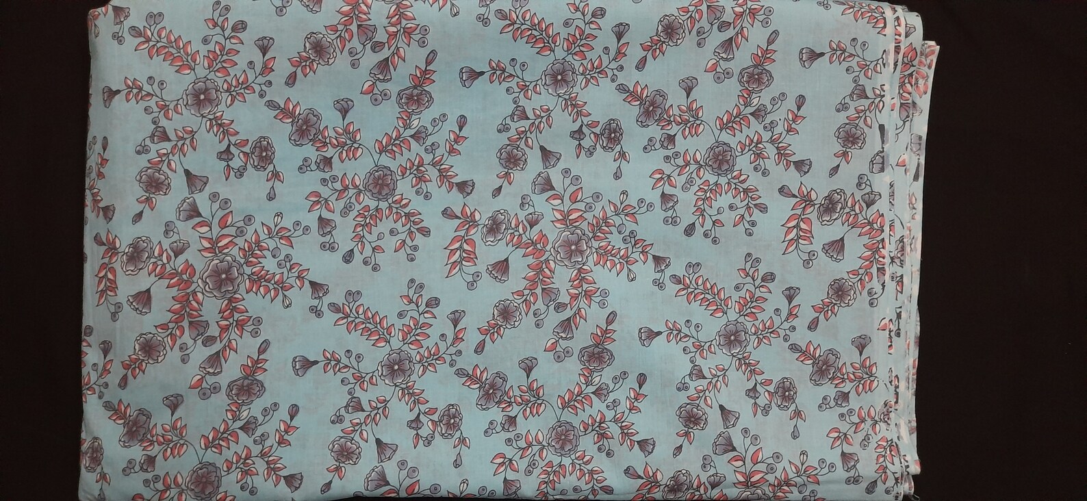 Floral Block Print Cotton Fabric Print Sewing Theme Fabric - Etsy