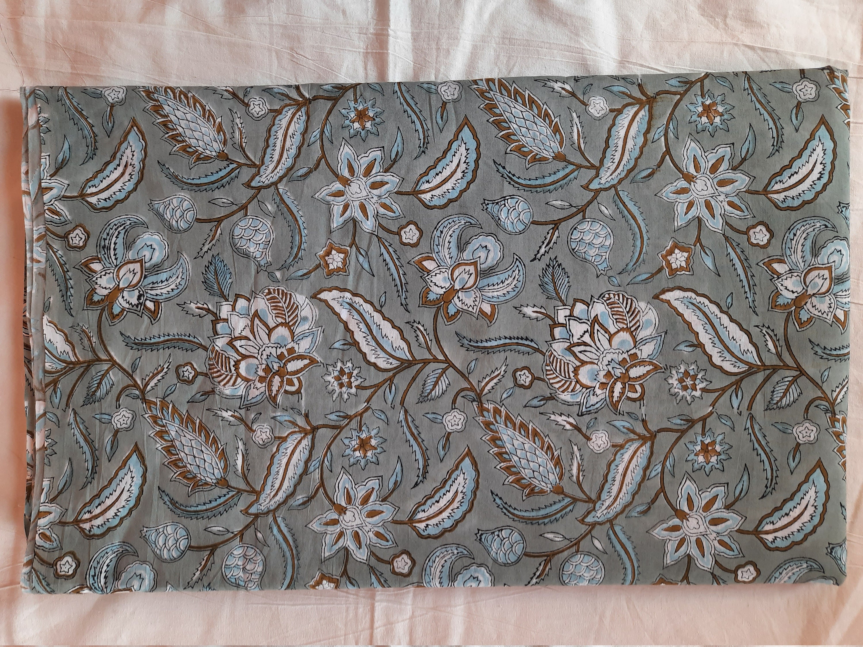 Beautiful Hand Block Printed Fabric Cotton Fabric Block - Etsy