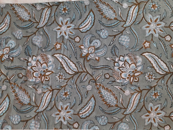 Beautiful Hand Block Printed Fabric Cotton Fabric Block | Etsy
