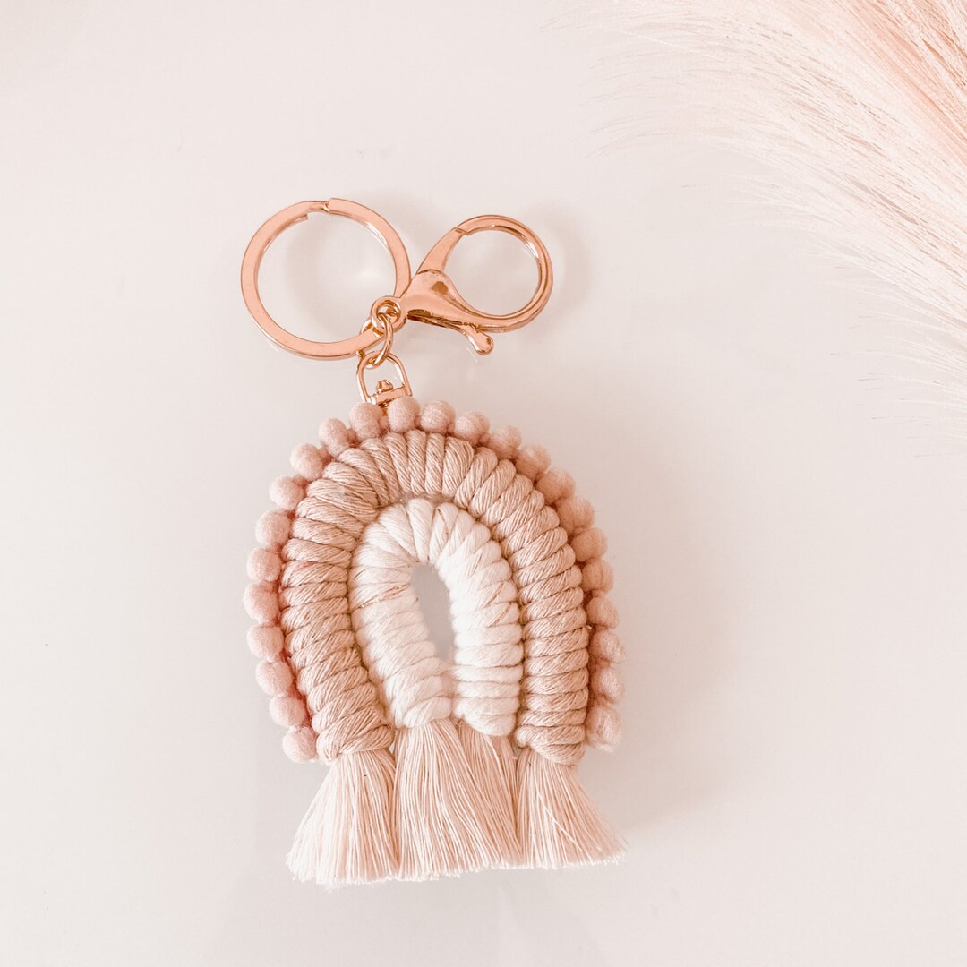 Boho Rainbow Keychain | Rainbow Keychain Gift | Bohemian Rainbow ...