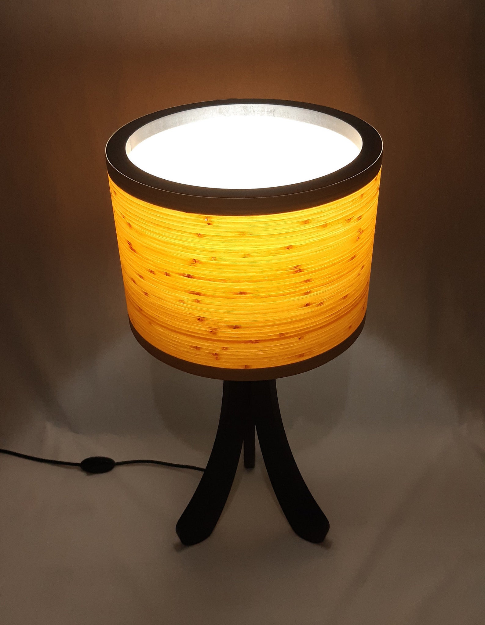 Table Lamp. Natural Bamboo Desk Lamp. Bedside Lamp. Unique Handmade ...