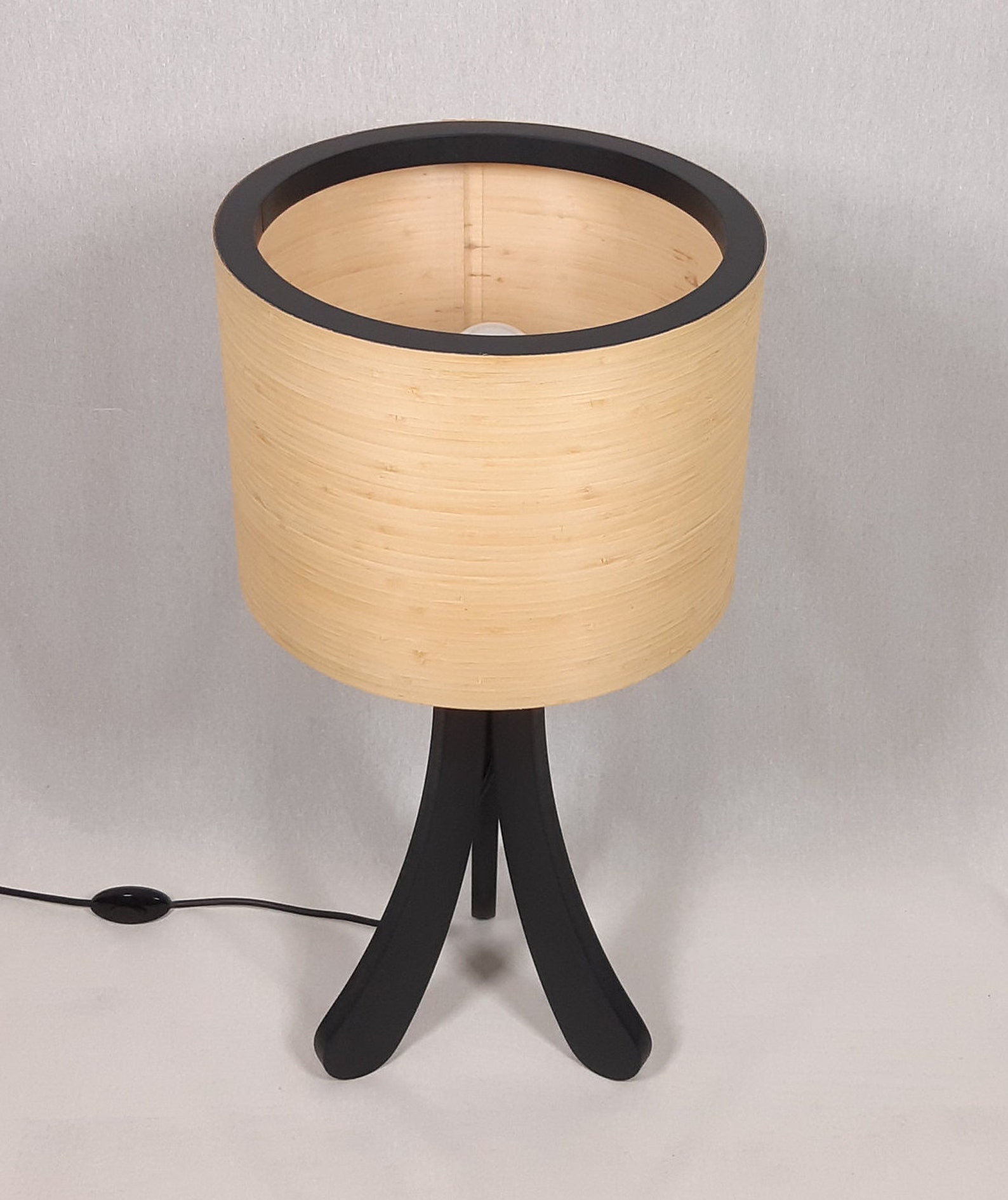 Table Lamp. Natural Bamboo Desk Lamp. Bedside Lamp. Unique Handmade ...