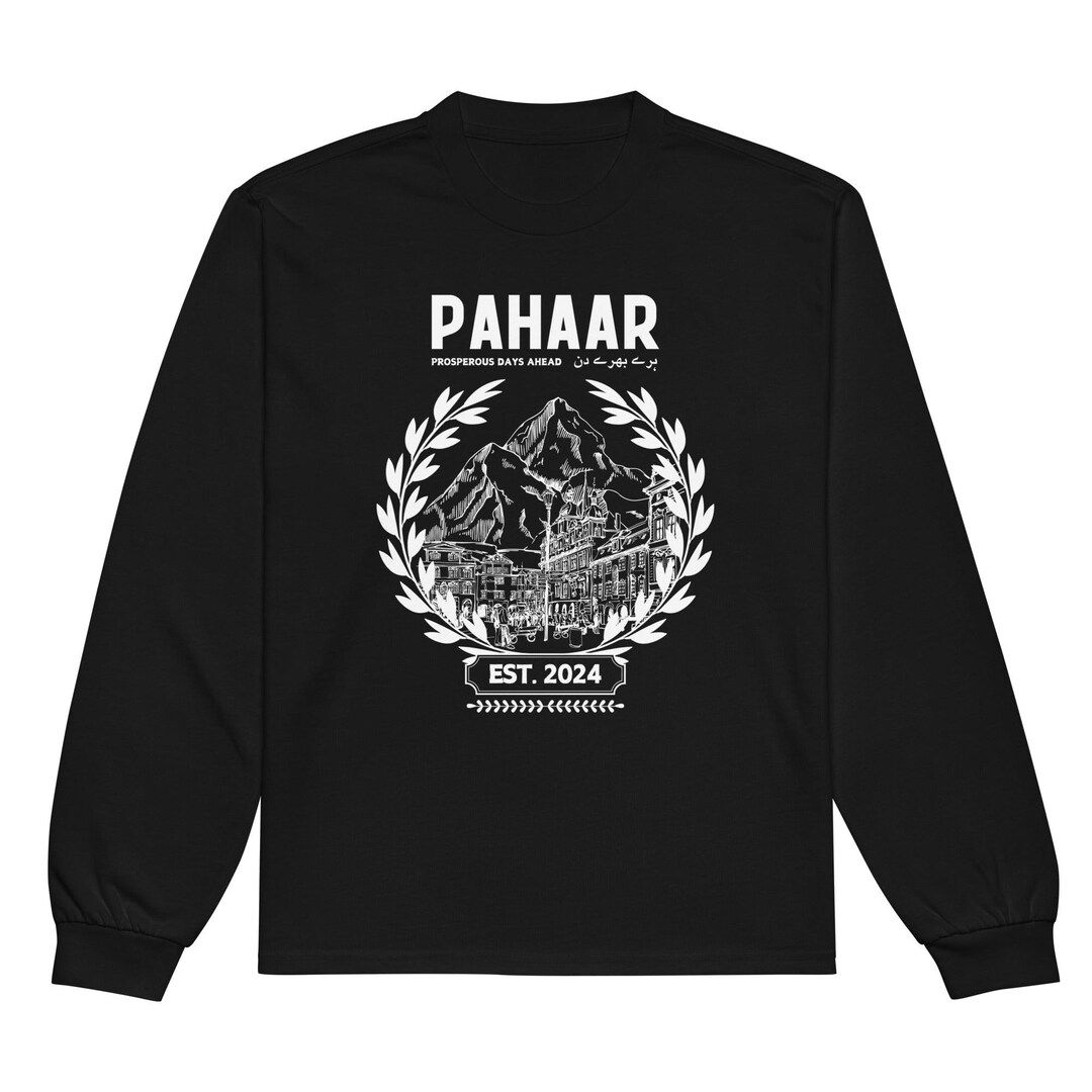 Pahaar Prosperous Wreath | Premium Heavyweight Long Sleeve Shirt | Urdu ...