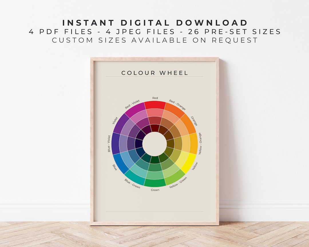 Colour Wheel on Sand | British English | Digital Printable Educational ...