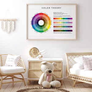 Color Theory on White | American English | Digital Printable ...
