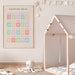 Counting to 20 Pastel Rainbow on Sand Digital Printable Educational ...
