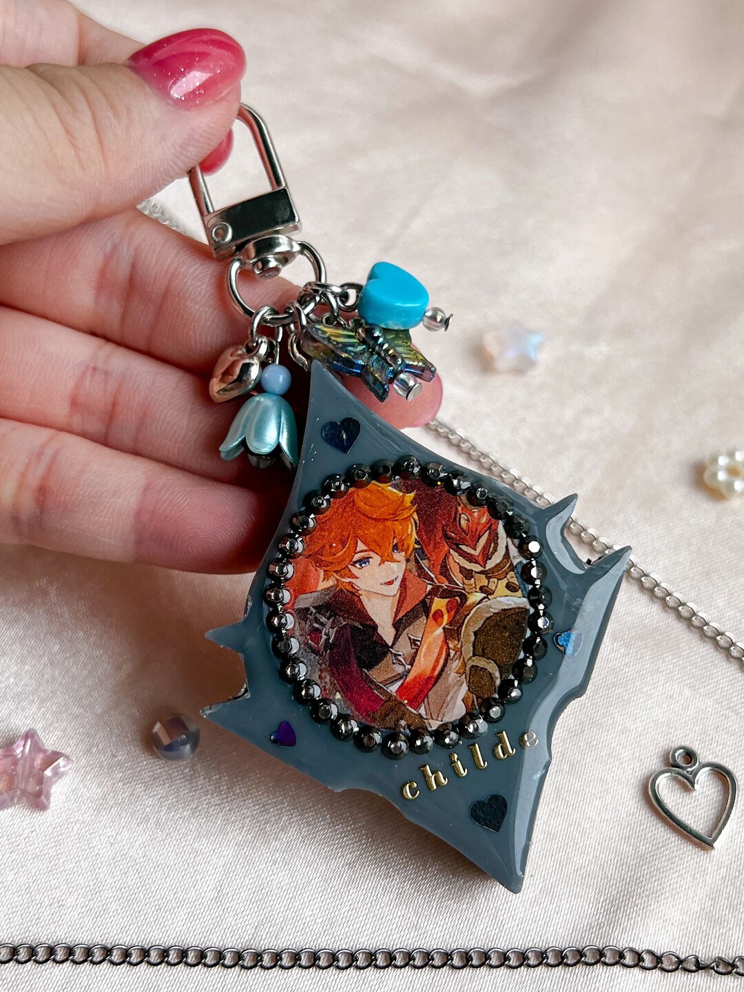 Childe Genshin Impact Vision Keychain - Etsy
