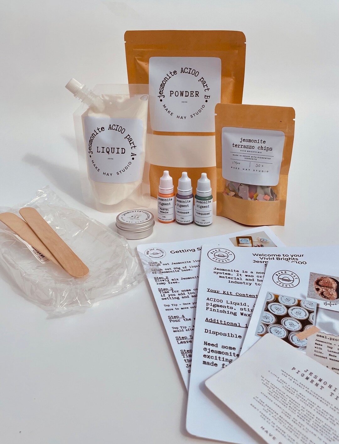 Jesmonite Starter Kit, With Additional 3.5kg Jesmonite Option - Etsy