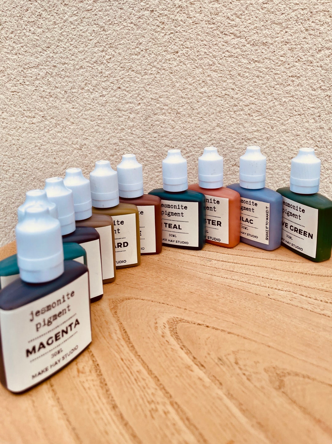 Jesmonite Pigment | 30ml Dropper Bottle, Hand Mixed Colors - Etsy