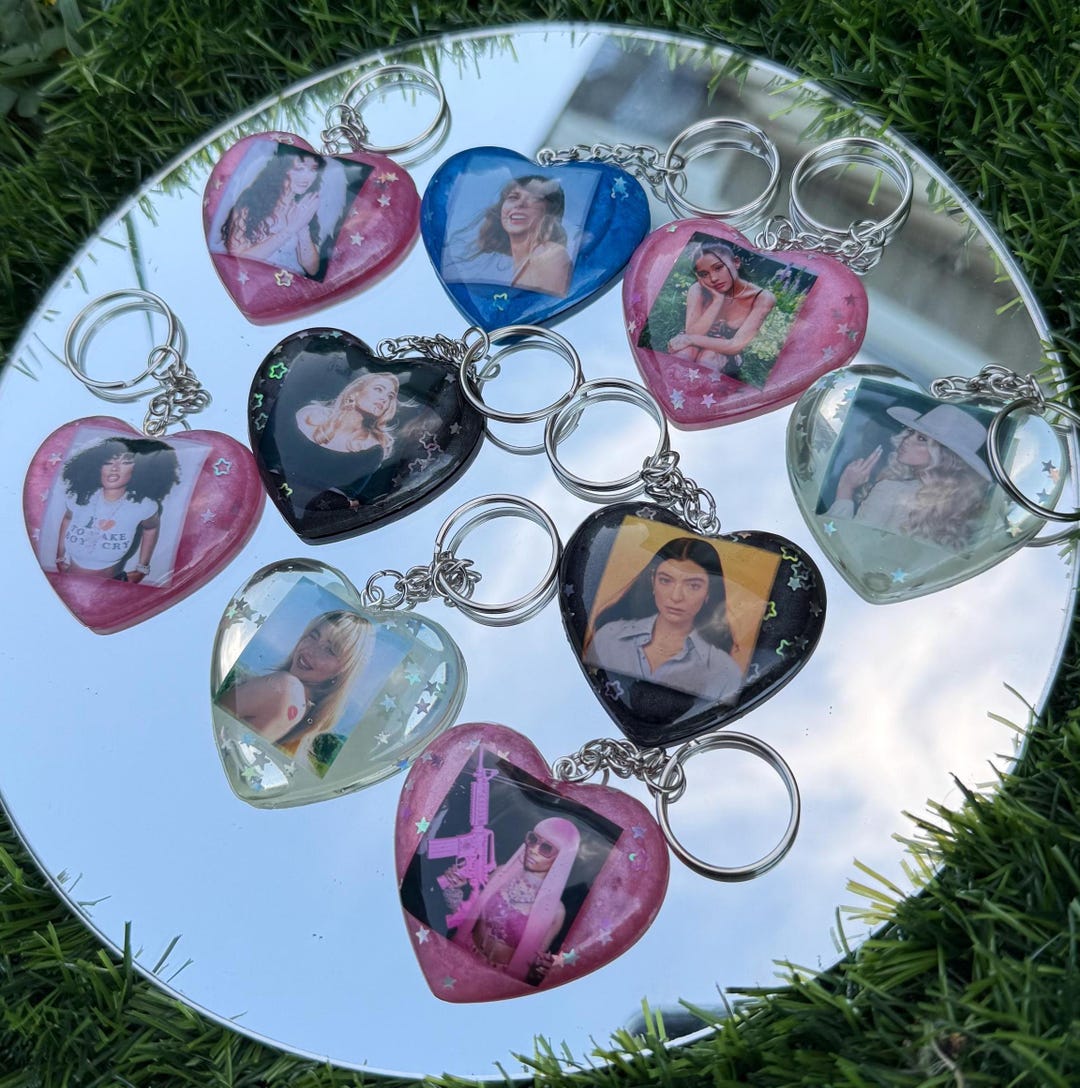 Custom Heart Shaped Celebrity Keychains! - Etsy