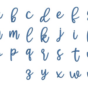 Script Embroidery Font Machine Embroidery Design Diana BX - Etsy