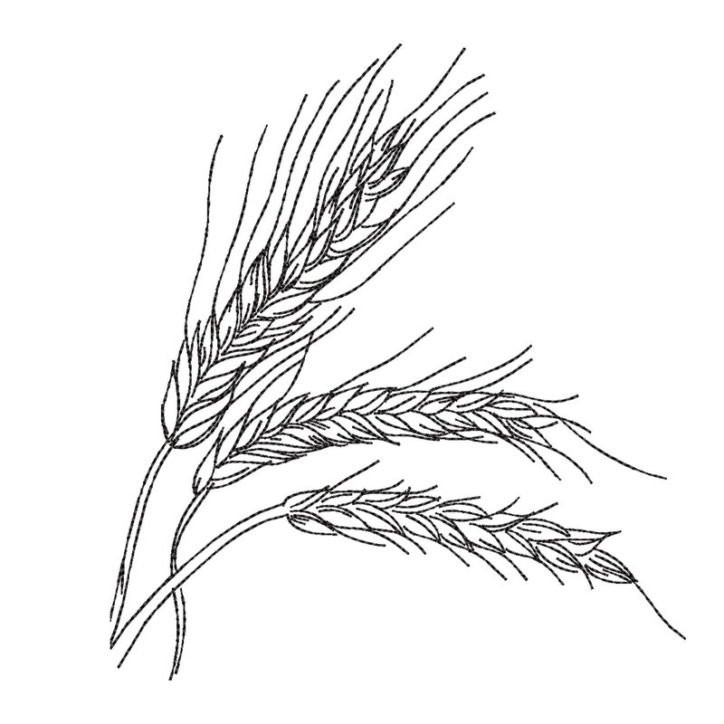 Wheat Embroidery - Etsy