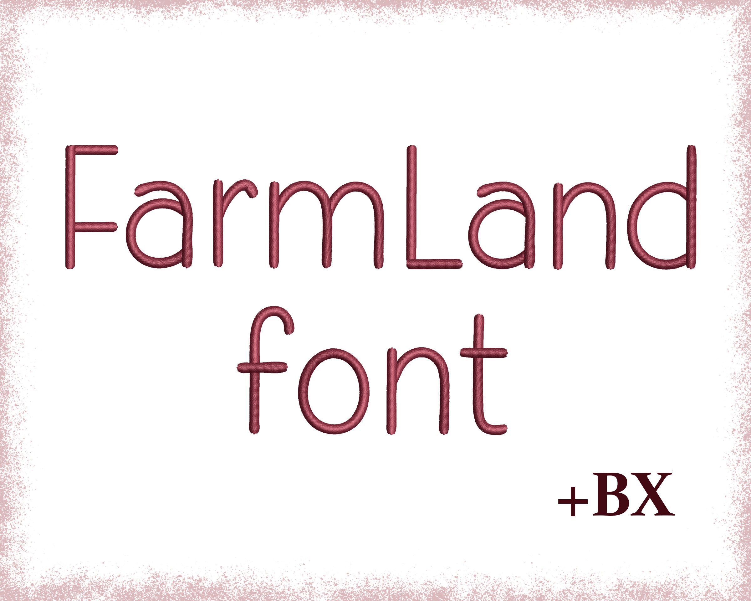 Farmhouse Rustic Embroidery Font Machine Embroidery Design - Etsy