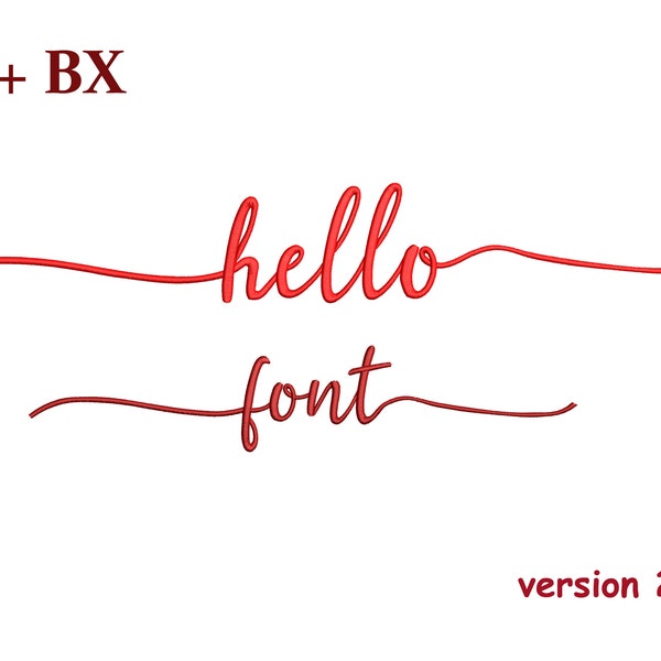 Hello Font Svg - Etsy