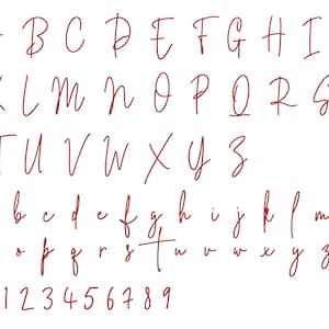 Boho Thin Cursive Embroidery Font Celeste, Machine Embroidery Design ...