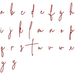 Boho Thin Cursive Embroidery Font Celeste, Machine Embroidery Design ...