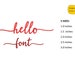 Embroidery Font , Machine Embroidery Design Hello , BX Font 5 Sizes - Etsy