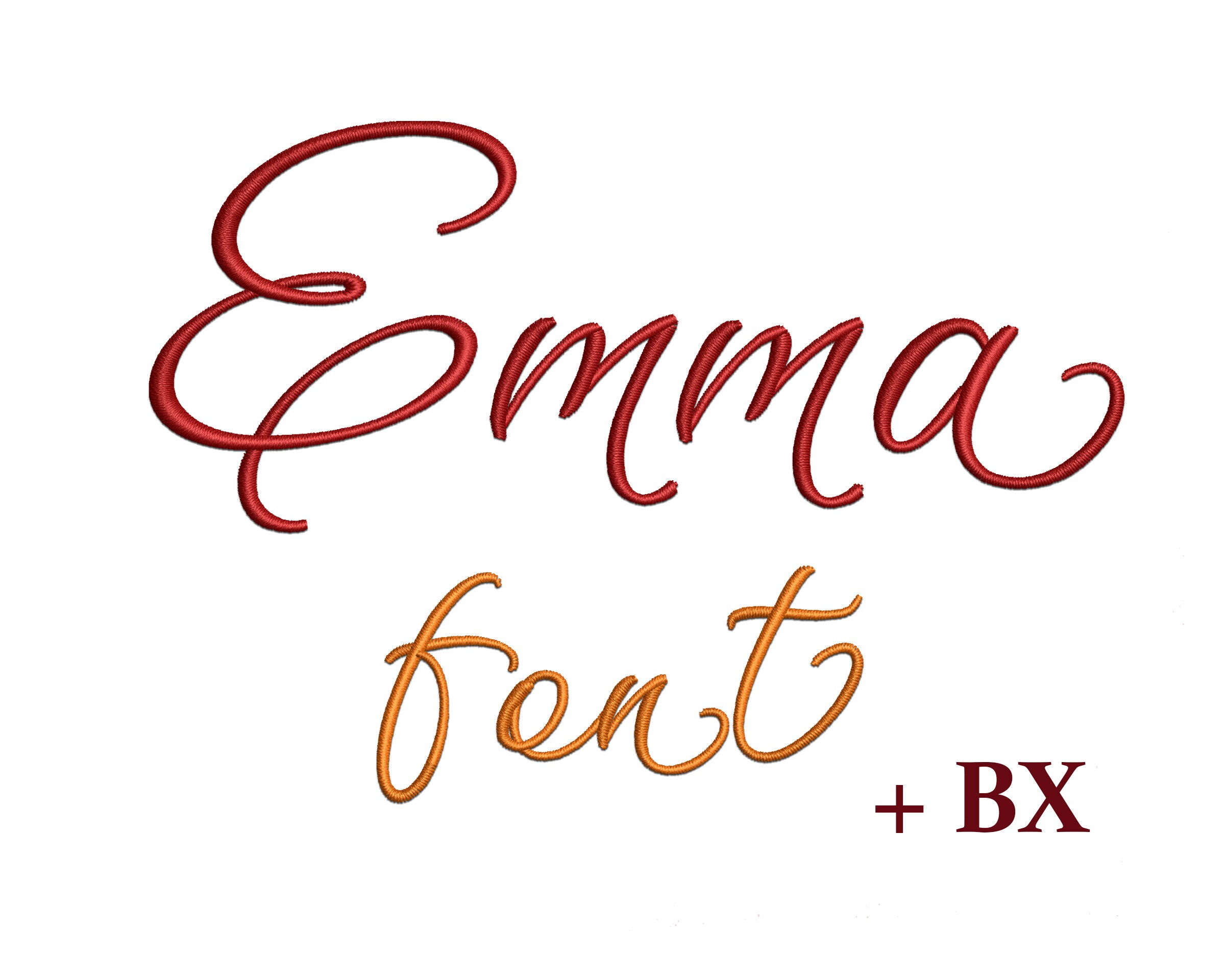 BX Script Embroidery Font Machine Embroidery Design - Etsy