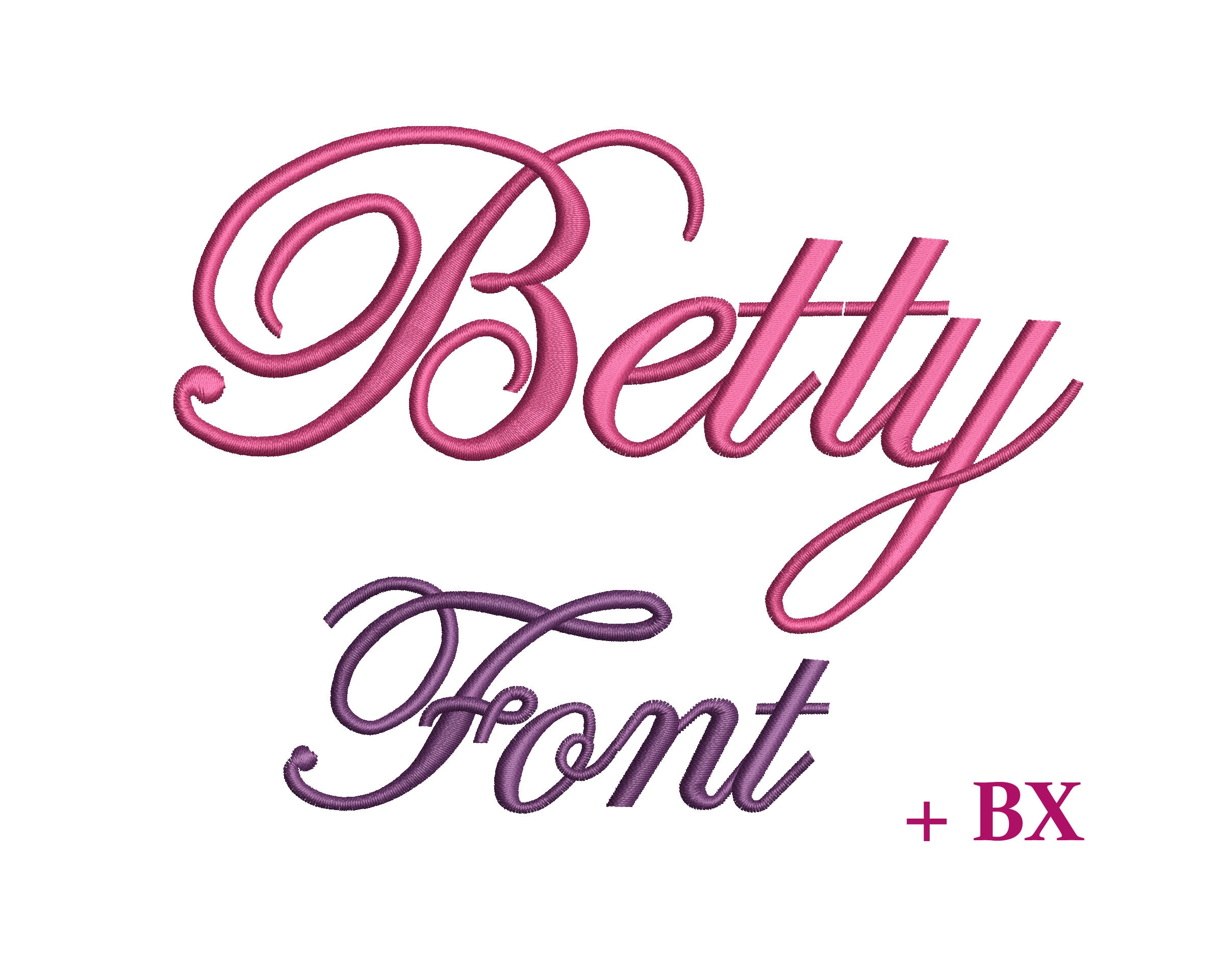 Embroidery Font Machine Embroidery Designs Betty BX Font - Etsy
