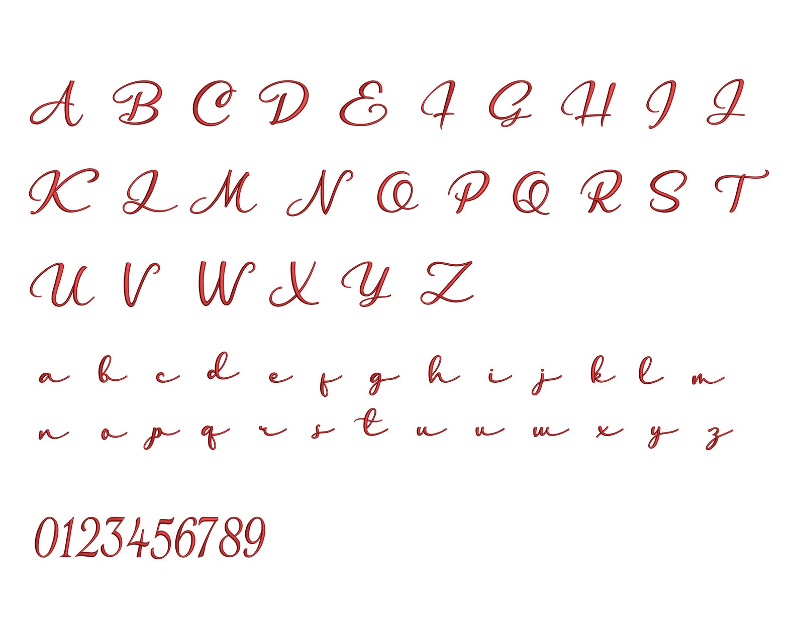 Script Embroidery Font Hanna , Embroidery Design for Machine , BX ...