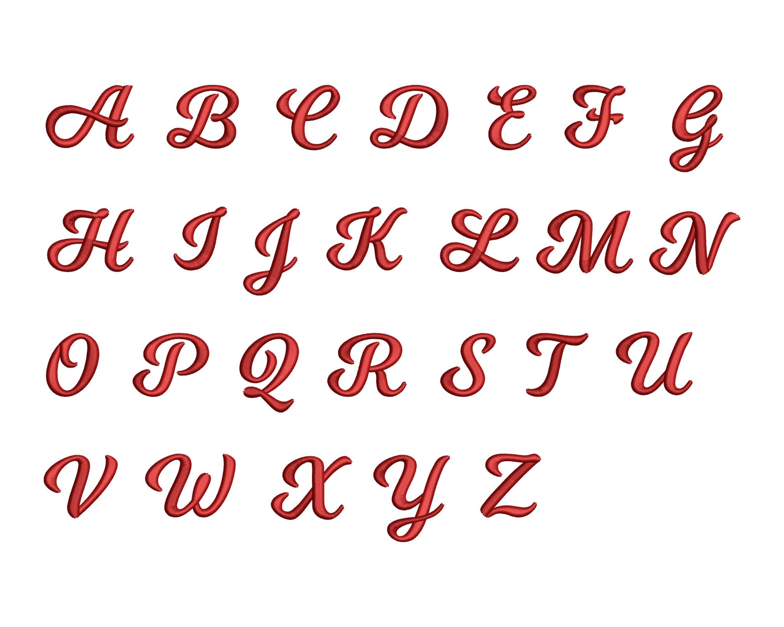 Script Embroidery Font , Machine Embroidery Design Katelyn, Cursive ...