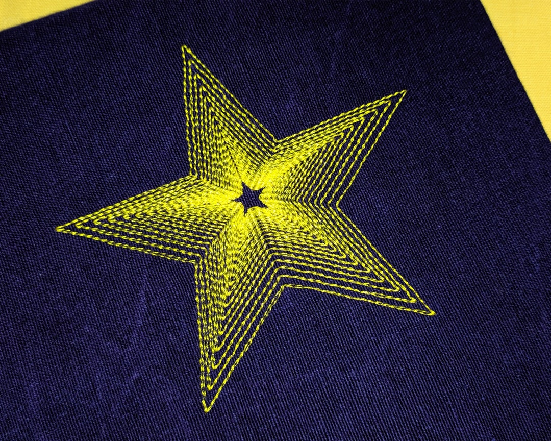 Star Machine Embroidery Design - Quick Stitch Embroidery Design for ...