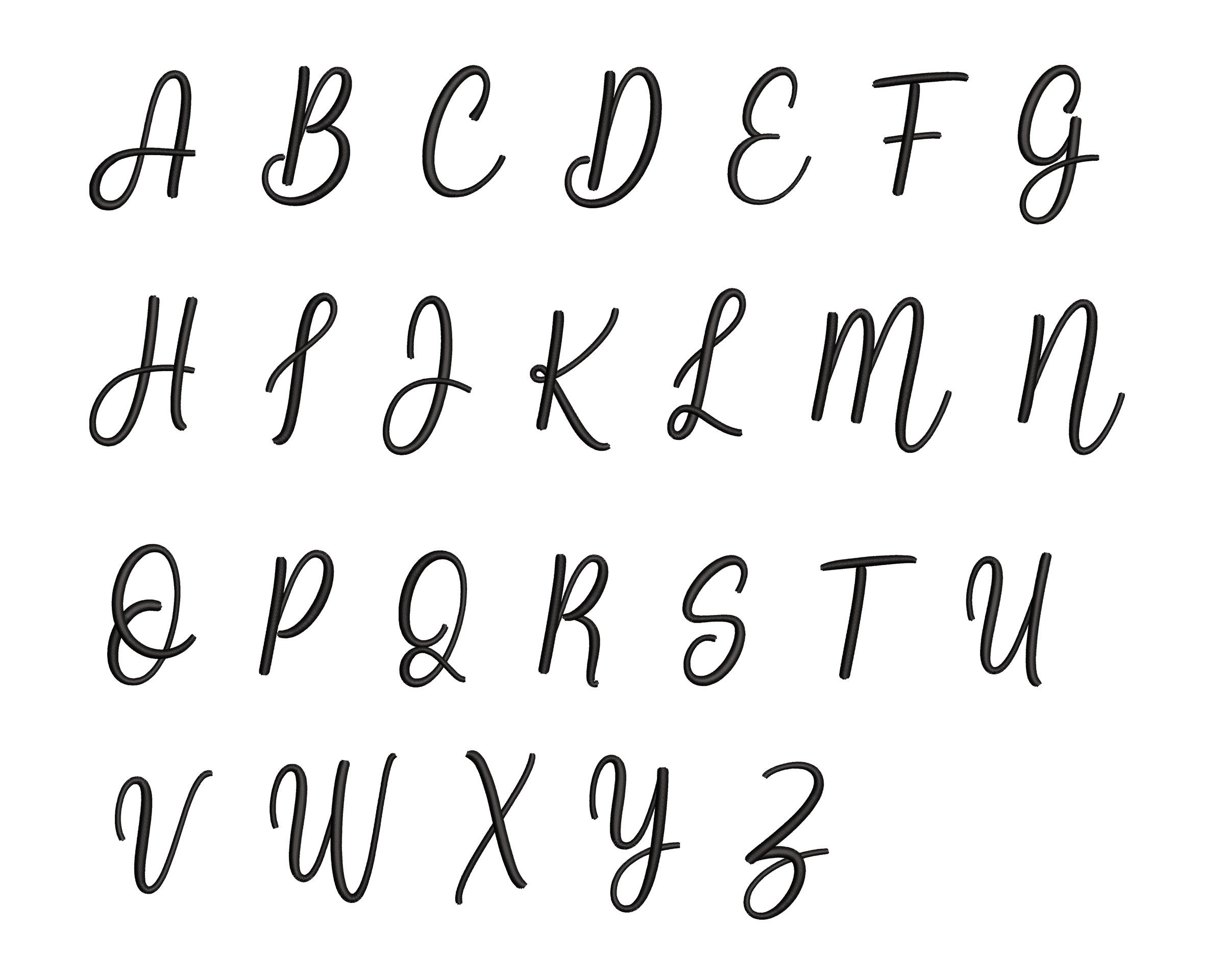 Halloween Cursive Machine Embroidery Font Ghosty , Ghost Embroidery ...