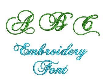 Niagara Monogram Font Machine Embroidery Design Instant Download ...