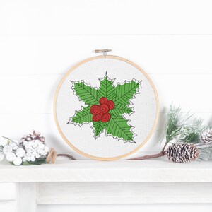Christmas Holly Embroidery Designs - Machine Embroidery Designs for ...