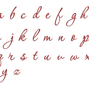 Script Embroidery Font Bella , Machine Embroidery Design , BX Cursive ...