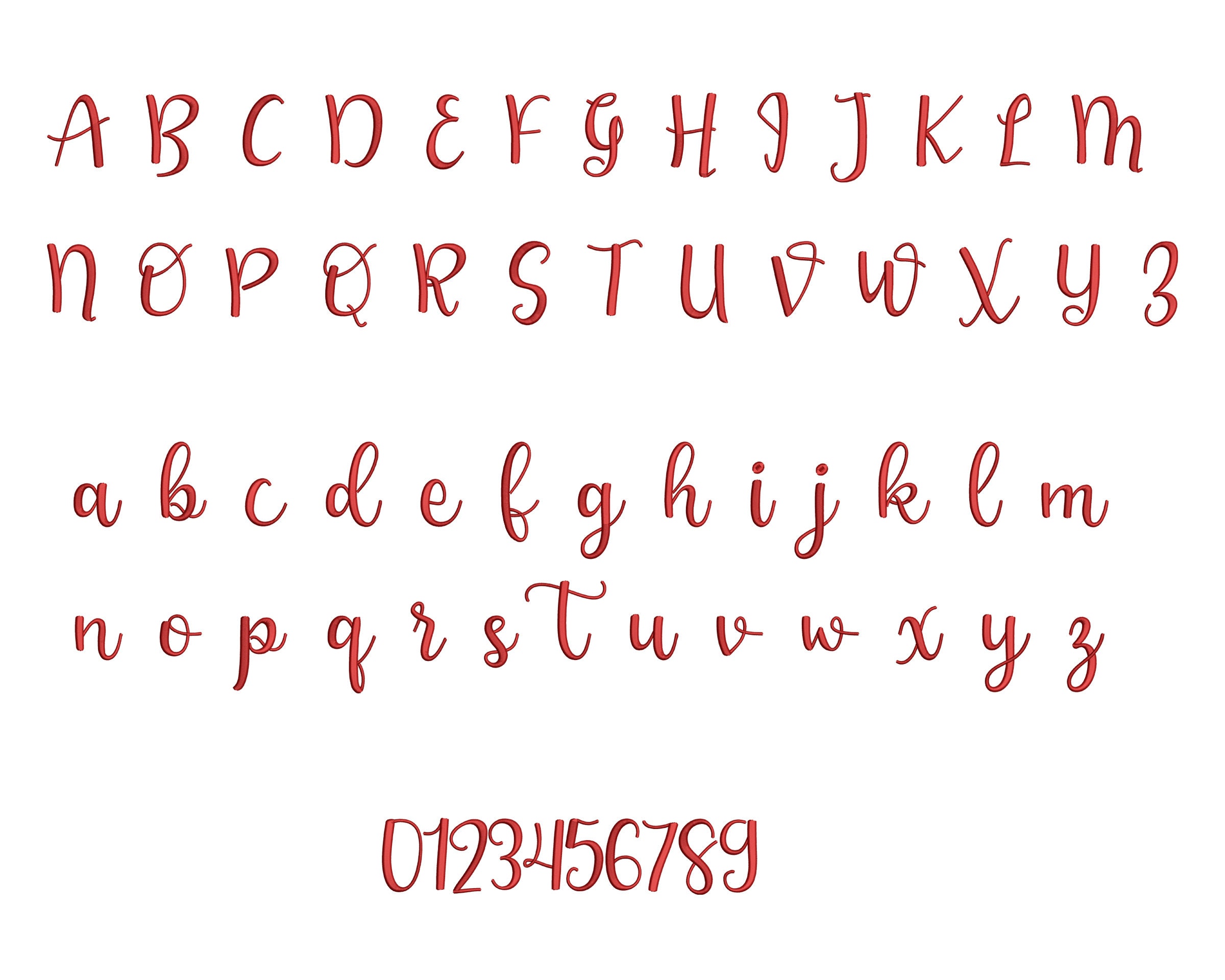 Script Embroidery Font Machine Embroidery Designs Paulina - Etsy