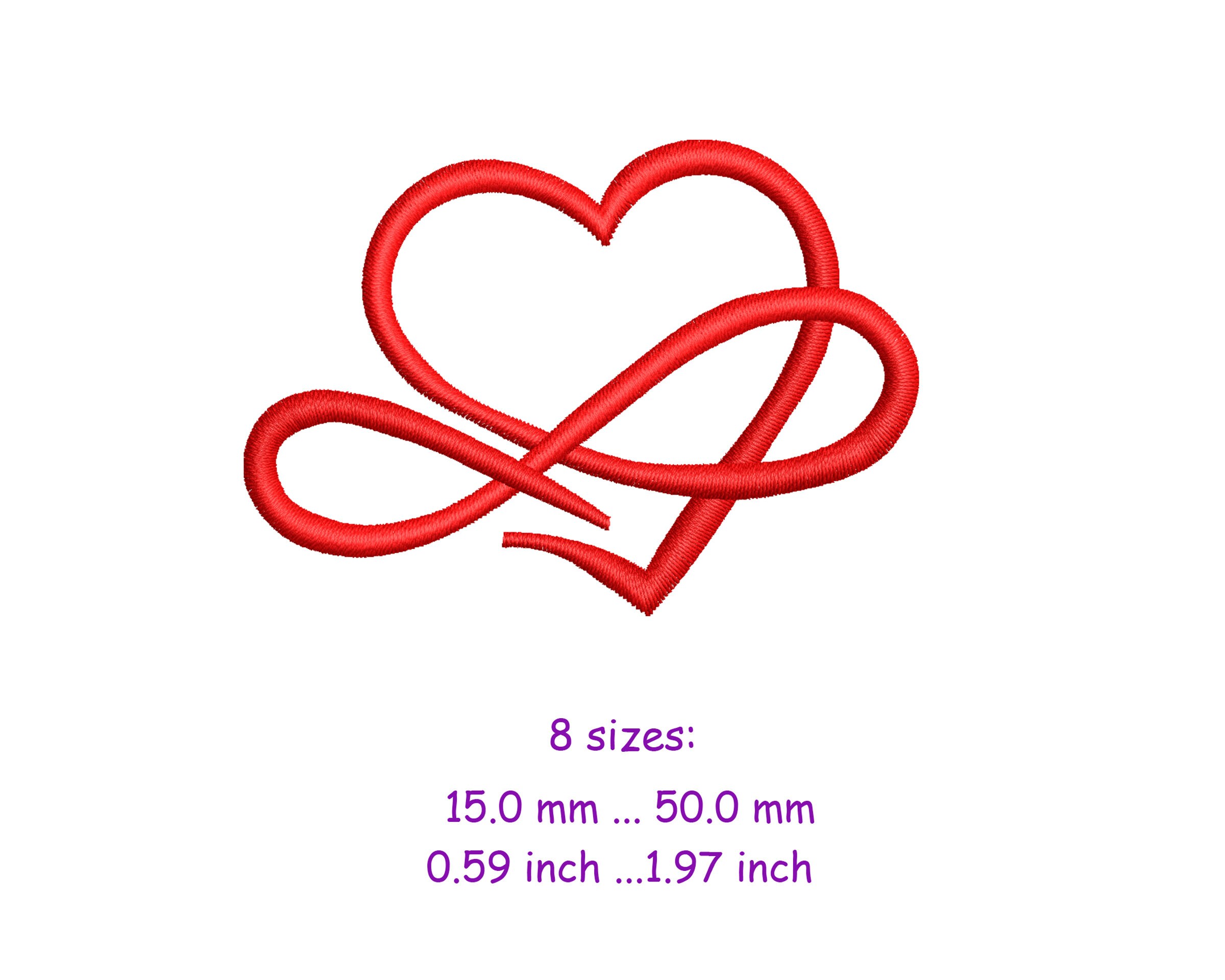 Mini Heart Embroidery designs Small machine embroidery files | Etsy