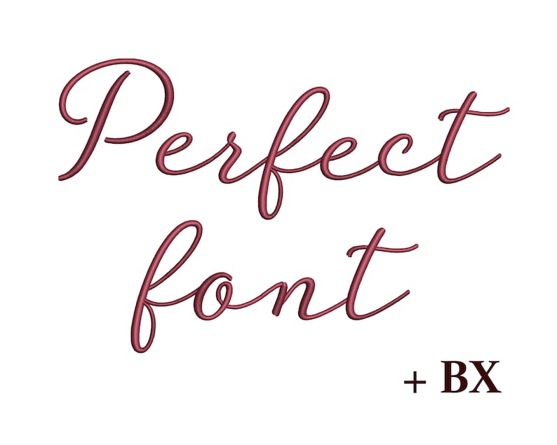 Script Embroidery Font Machine Embroidery Design Perfect - Etsy