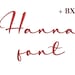 Script Embroidery Font Hanna , Embroidery Design for Machine , BX ...