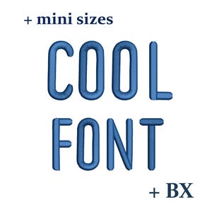 Duo Machine Embroidery Font Bundle , Cursive Script BX Embroidery Font ...