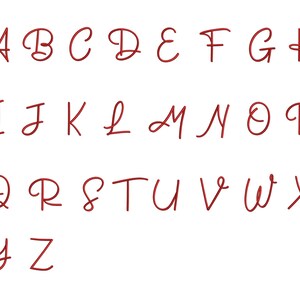 Cursive Machine Embroidery Font Dana , Embroidery Design , BX Script ...