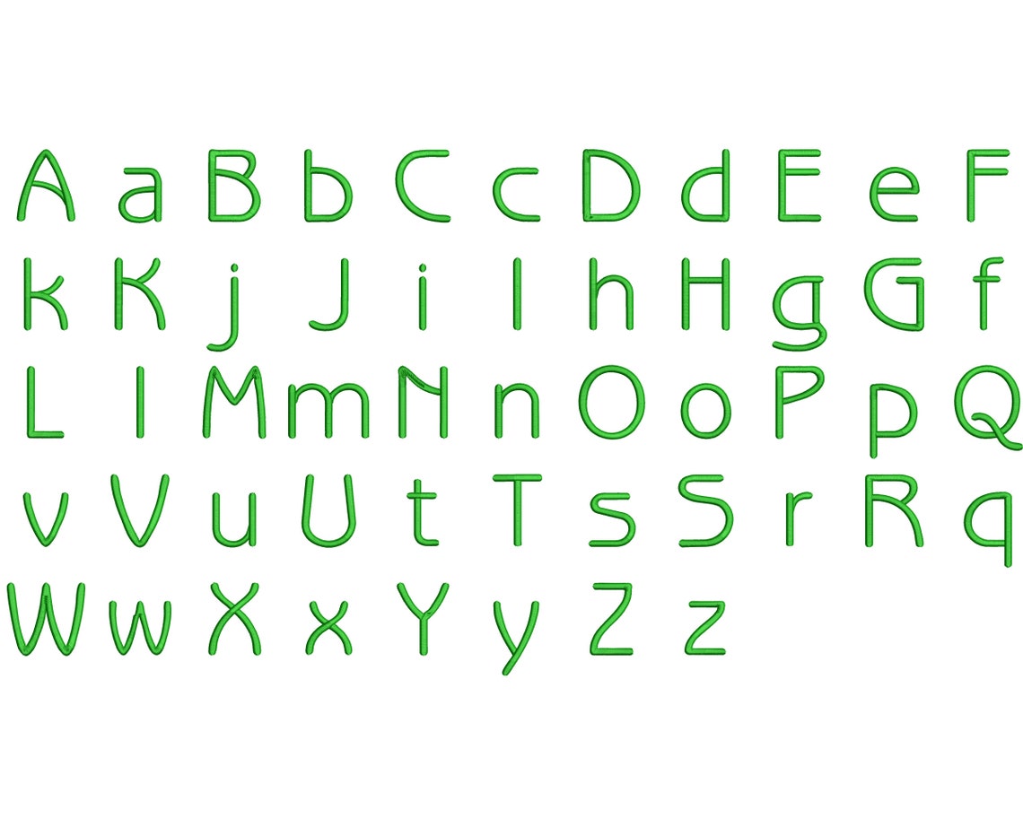 Basilik Mini Embroidery Font BX Font Machine Embroidery | Etsy