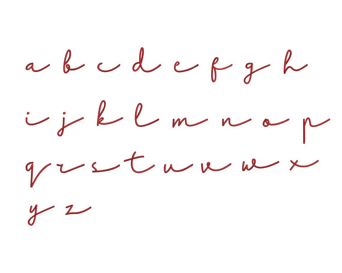 Script Embroidery Font Machine Embroidery Design Dalla - Etsy