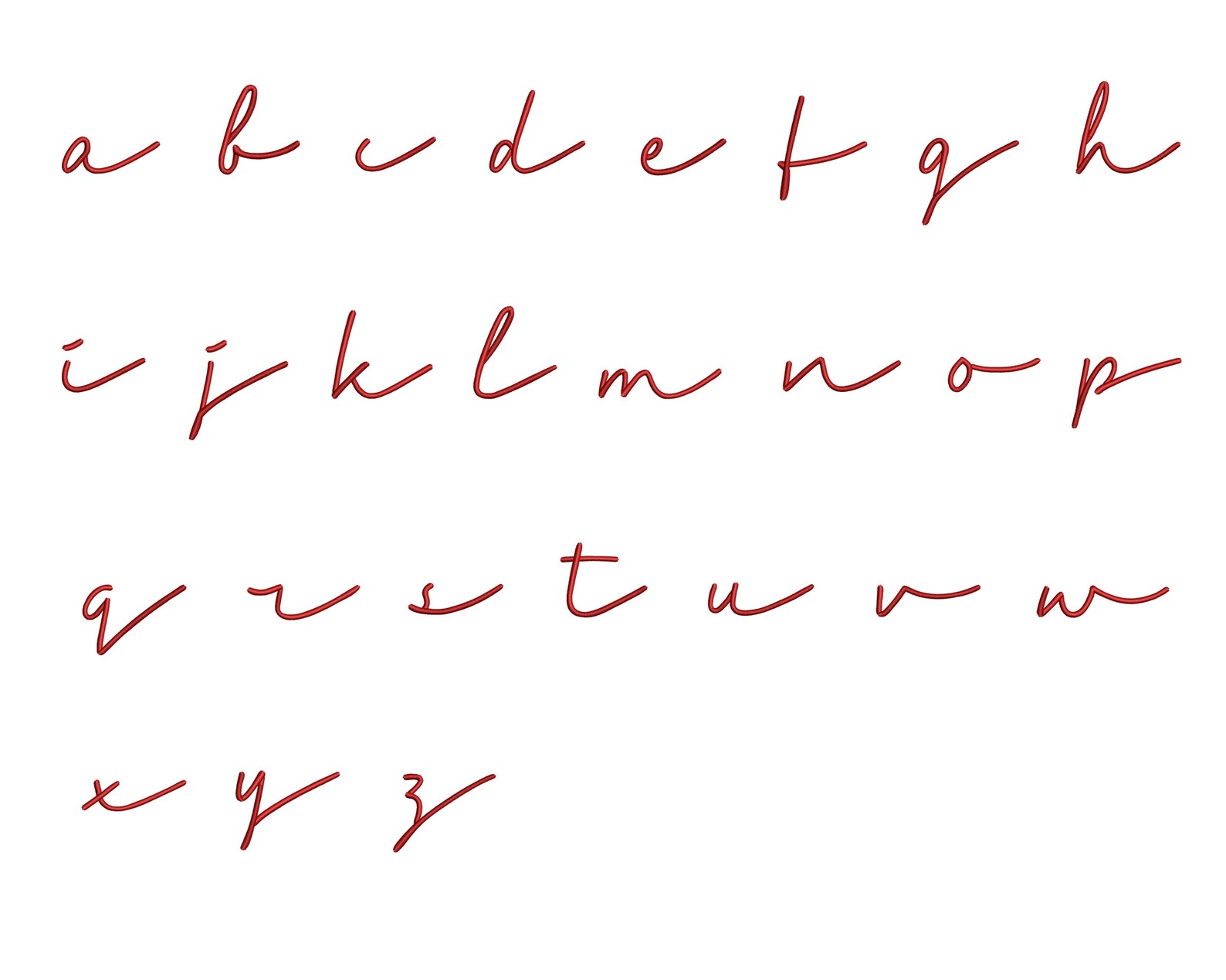 Script Machine Embroidery Font Anabel , Embroidery Design , BX Cursive ...
