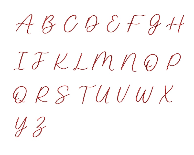 Script BX Embroidery Font Rosalie Designs for Machine - Etsy