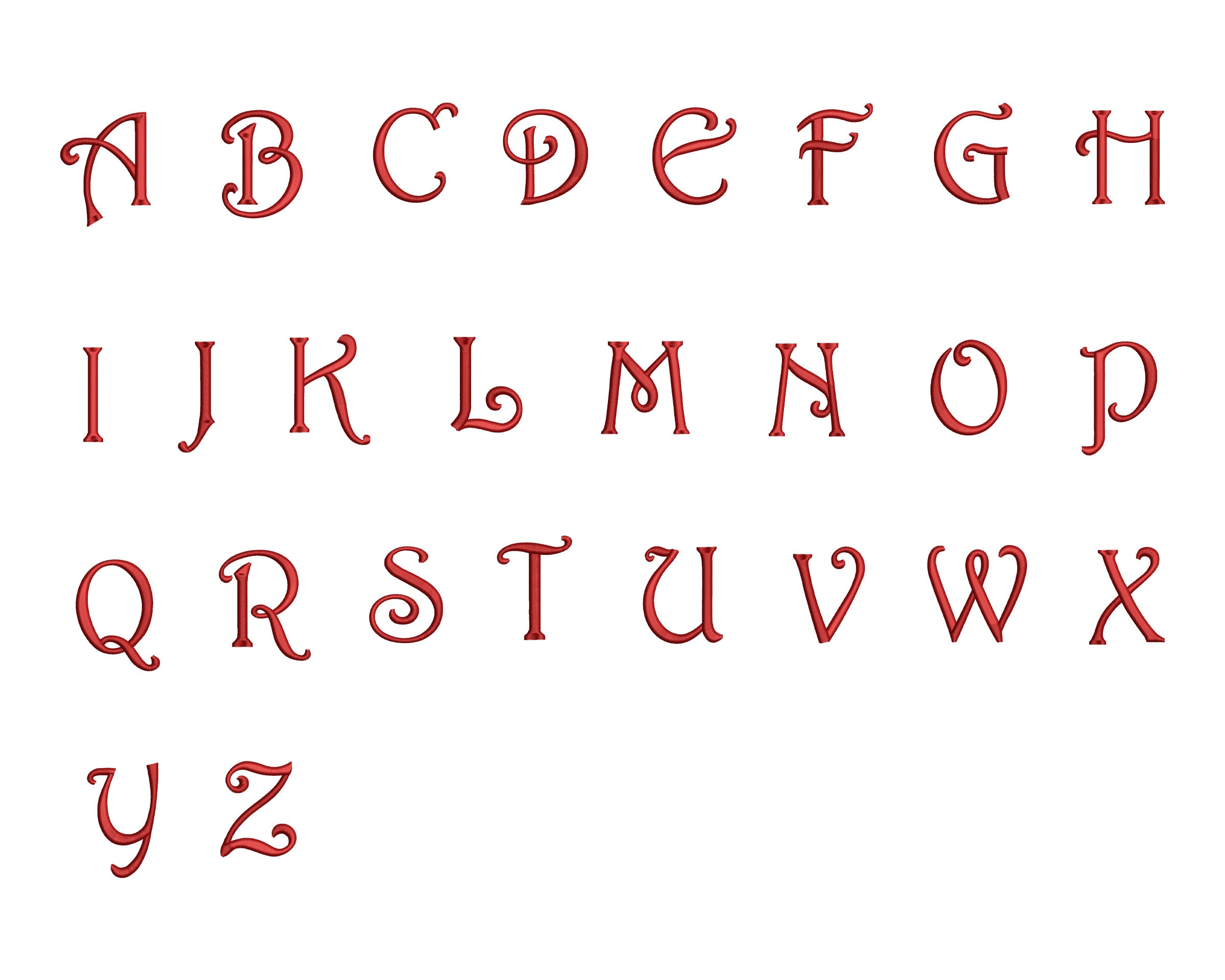 Christmas Embroidery Font Machine Embroidery Design Santa - Etsy