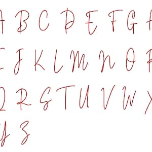 Boho Thin Cursive Embroidery Font Celeste, Machine Embroidery Design ...