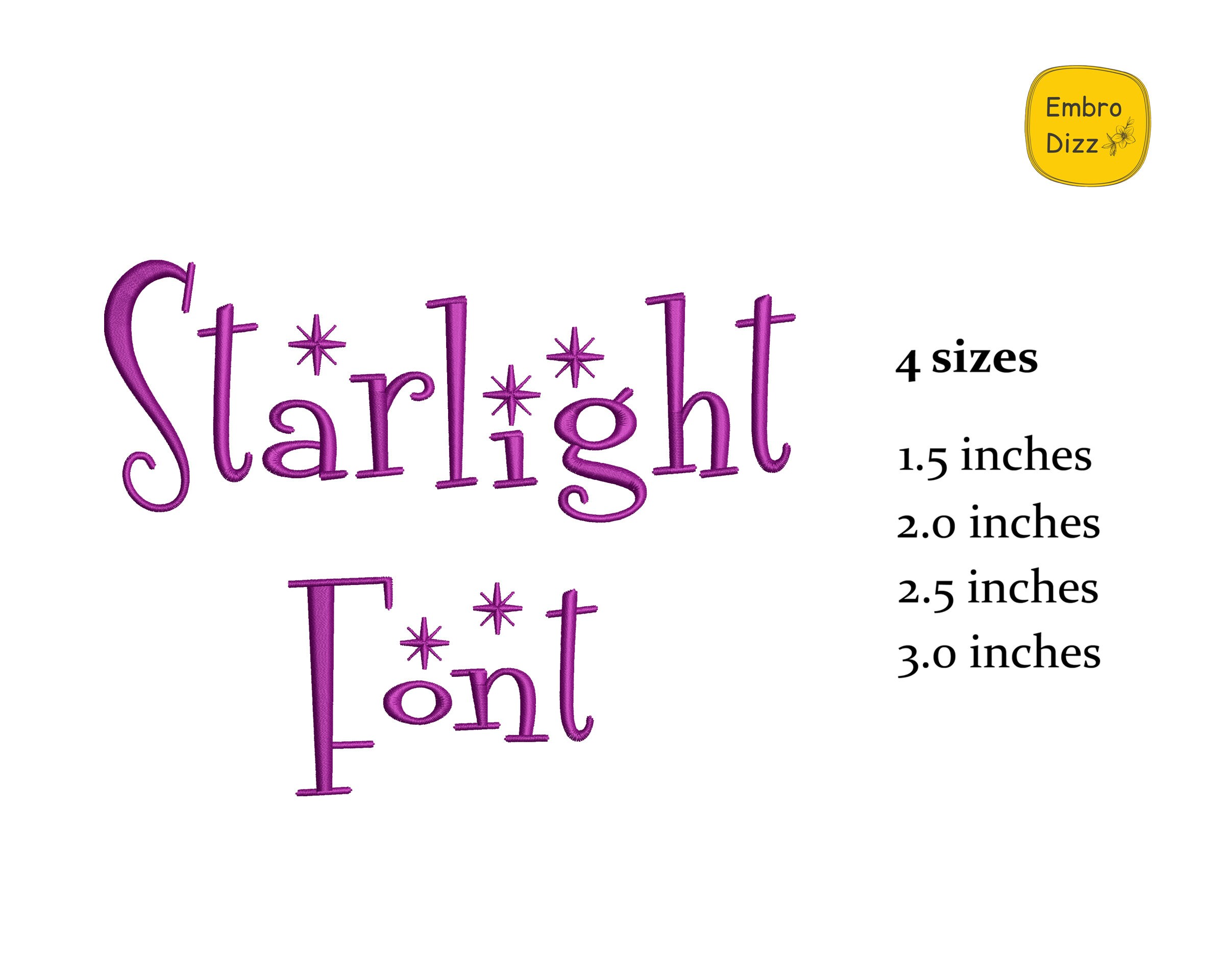 Christmas Embroidery Font Machine Embroidery Design Star - Etsy