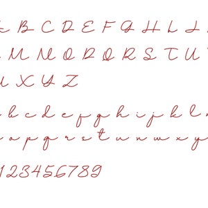 Cursive Embroidery Font Kerry , Machine Embroidery Design , Script ...