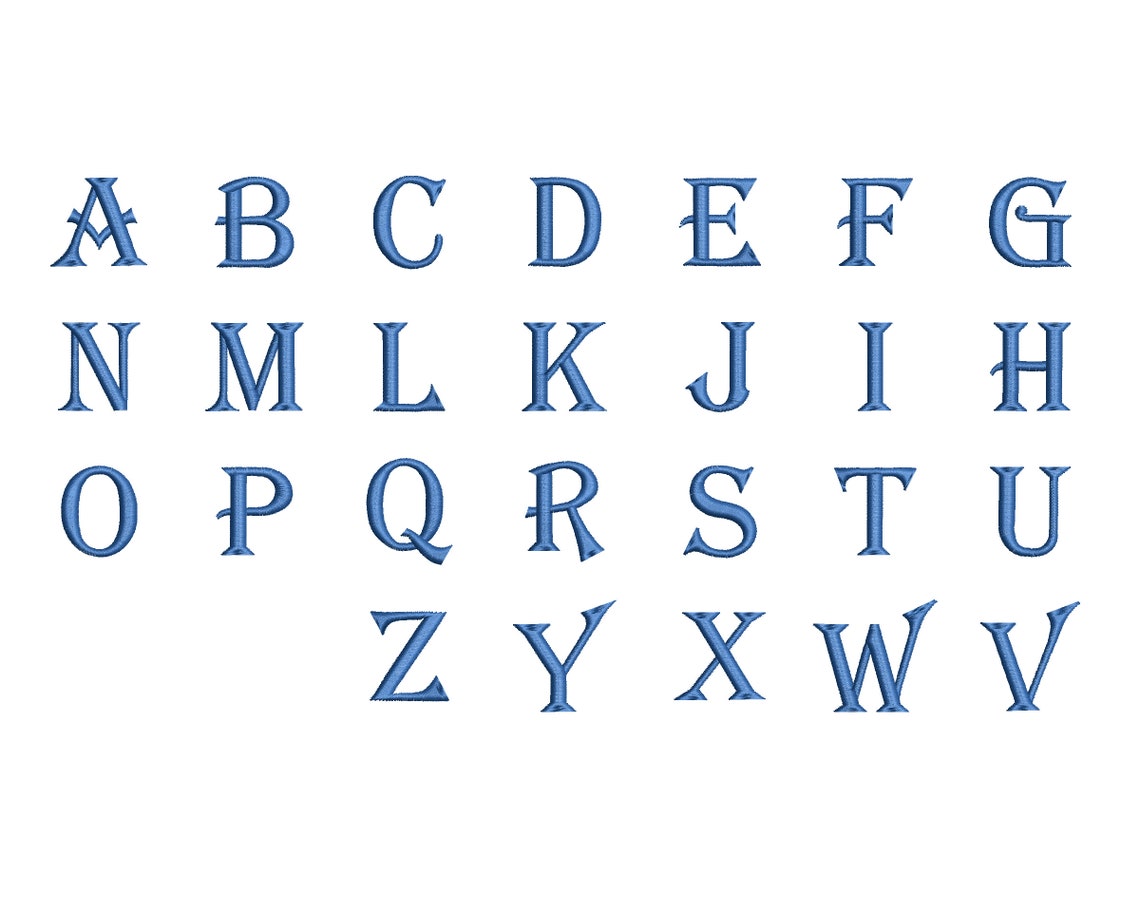 Monogram Embroidery Font ABC Machine Embroidery Designs BX - Etsy